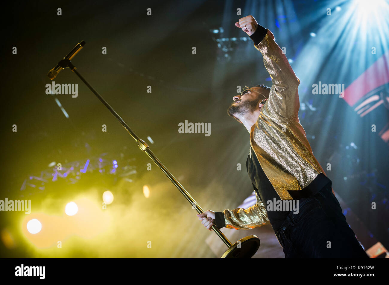 Singer Maluma during a concert in the Wizink Center of Madrid. Madrid ...