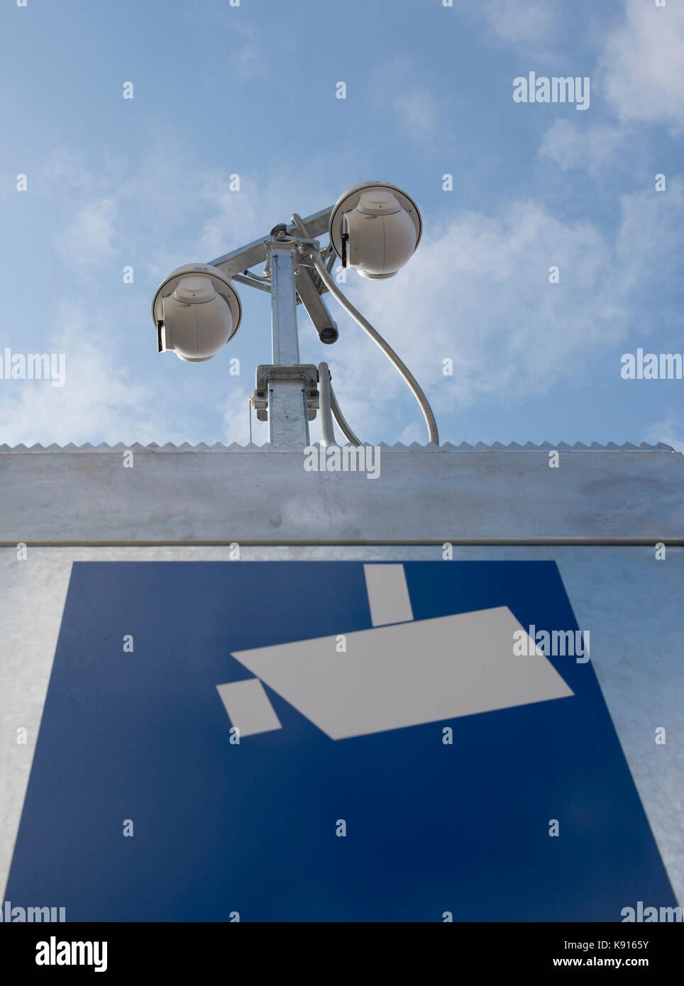 New mobile police CCTV cameras in the RAW centre in Berlin, Germany, 21 ...