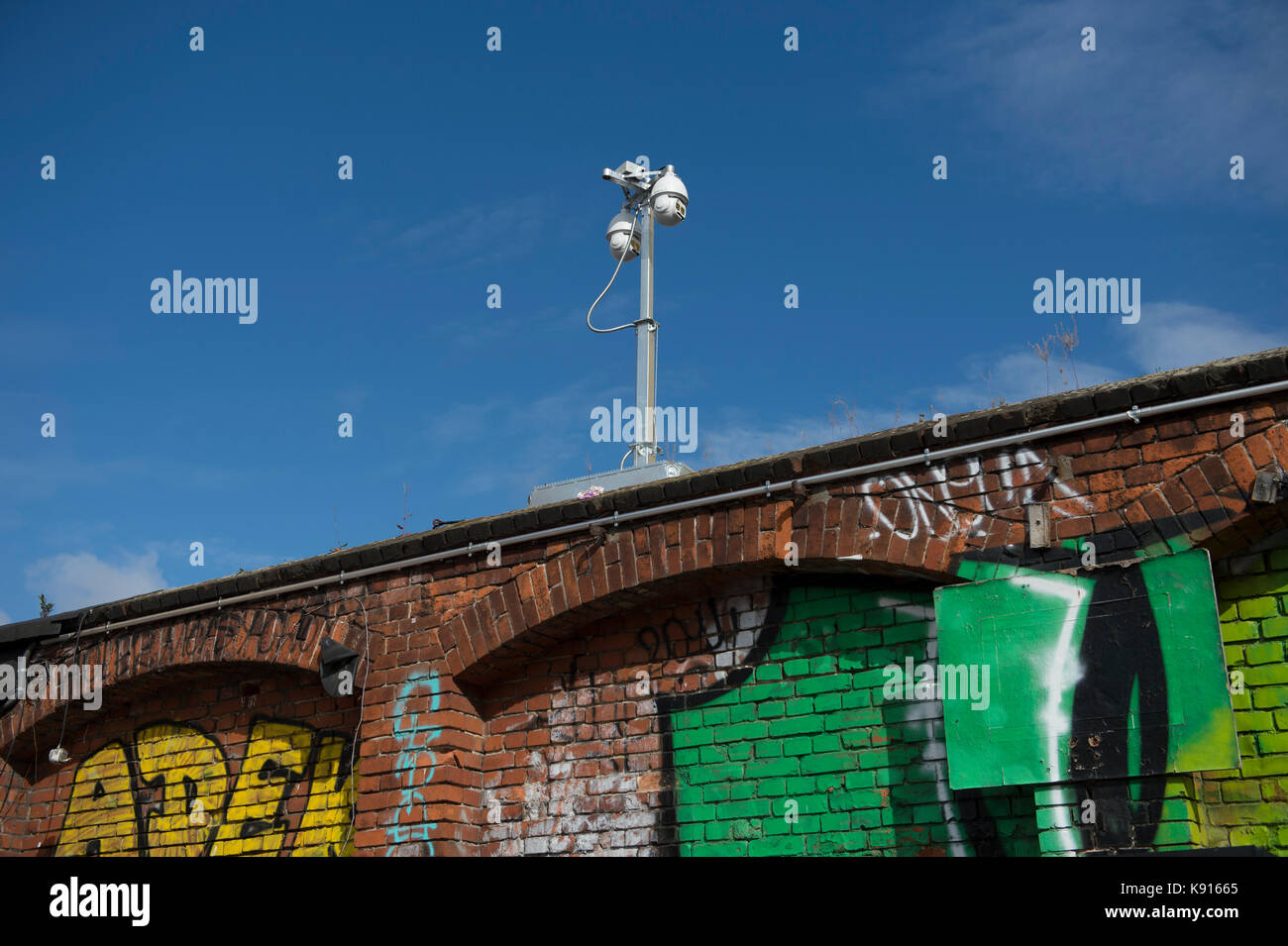 New mobile police CCTV cameras in the RAW centre in Berlin, Germany, 21 ...