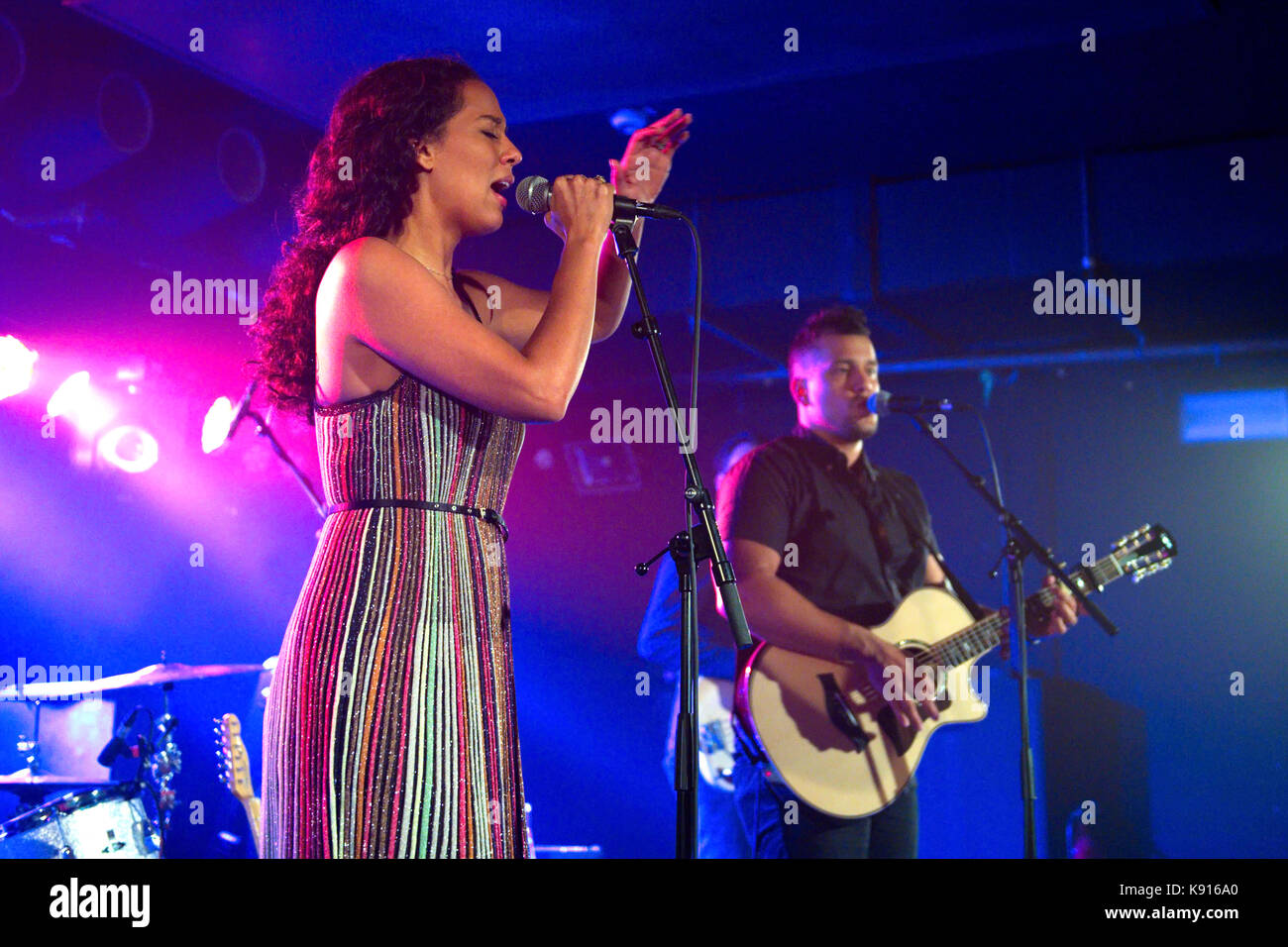 Amanda Sudano and Abner Ramirez of Johnnyswim perform live on stage at ...