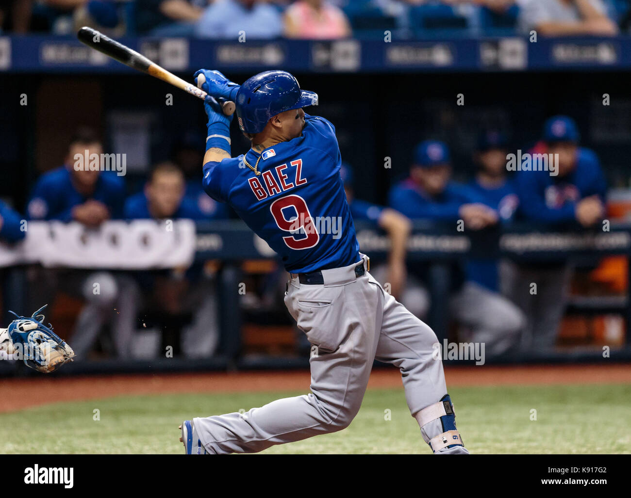 Tropicana Field. 20th Sep, 2017. Florida, USA- Chicago Cubs second ...
