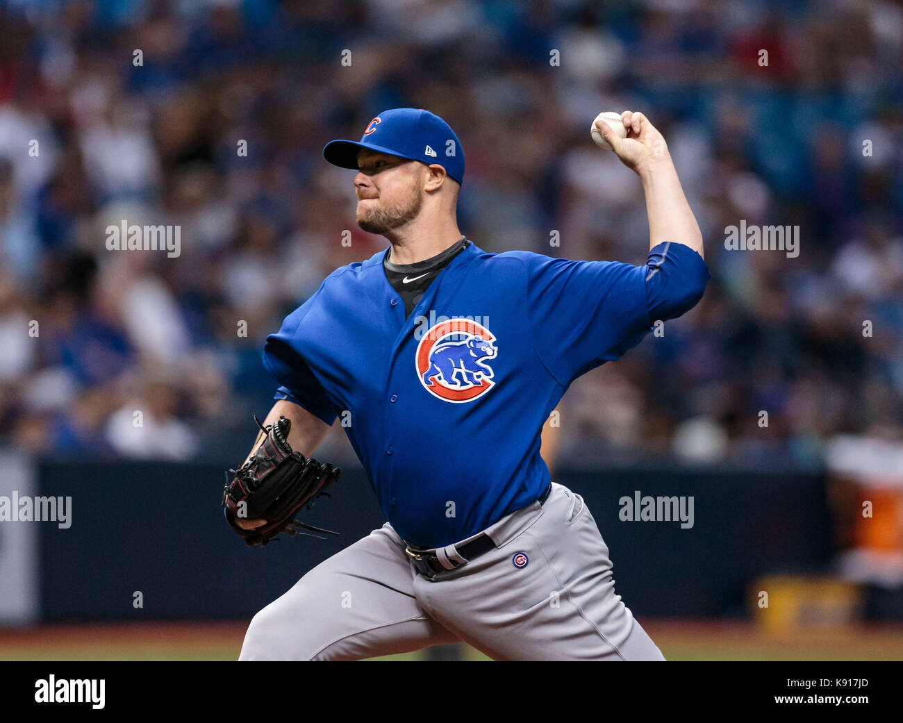 Tropicana Field. 20th Sep, 2017. Florida, USA- Chicago Cubs starting ...