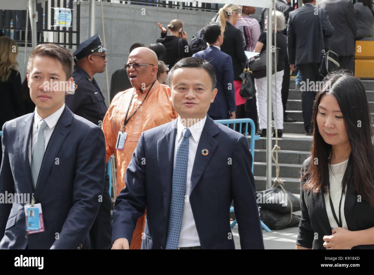 United Nations, New York, USA, September 19 2017 - Alibaba founder and ...