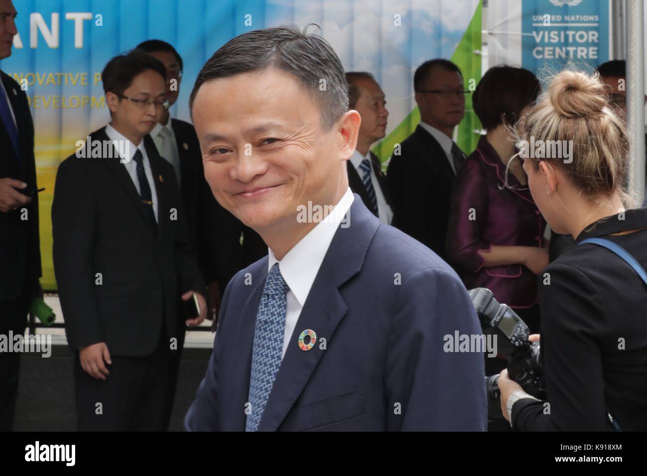 United Nations, New York, USA, September 19 2017 - Alibaba founder and ...