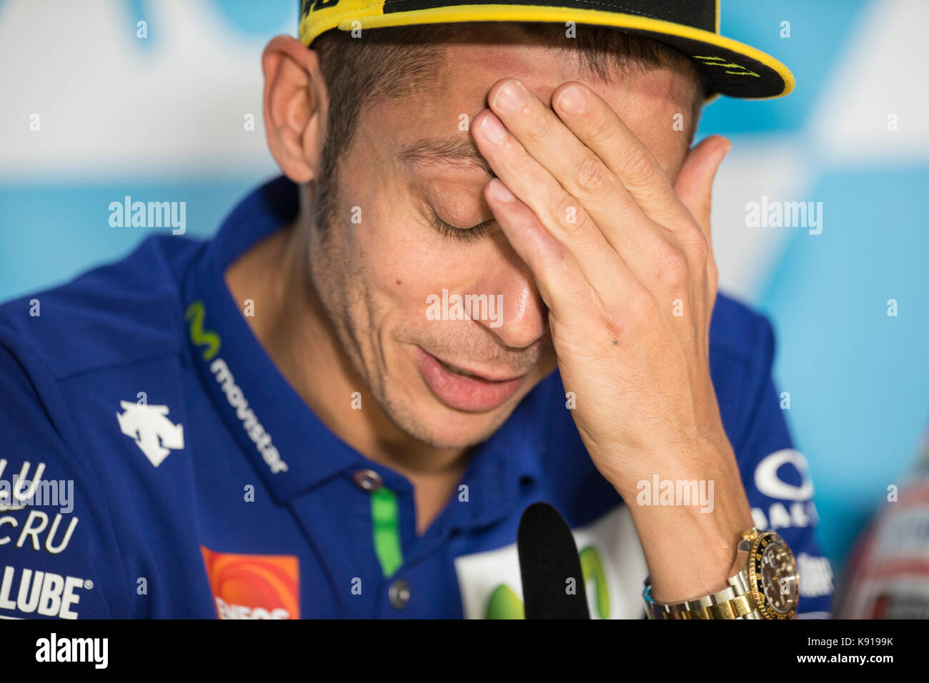#46 Valentino Rossi (Italian) Movistar Yamaha Motogp Yamaha in the ...