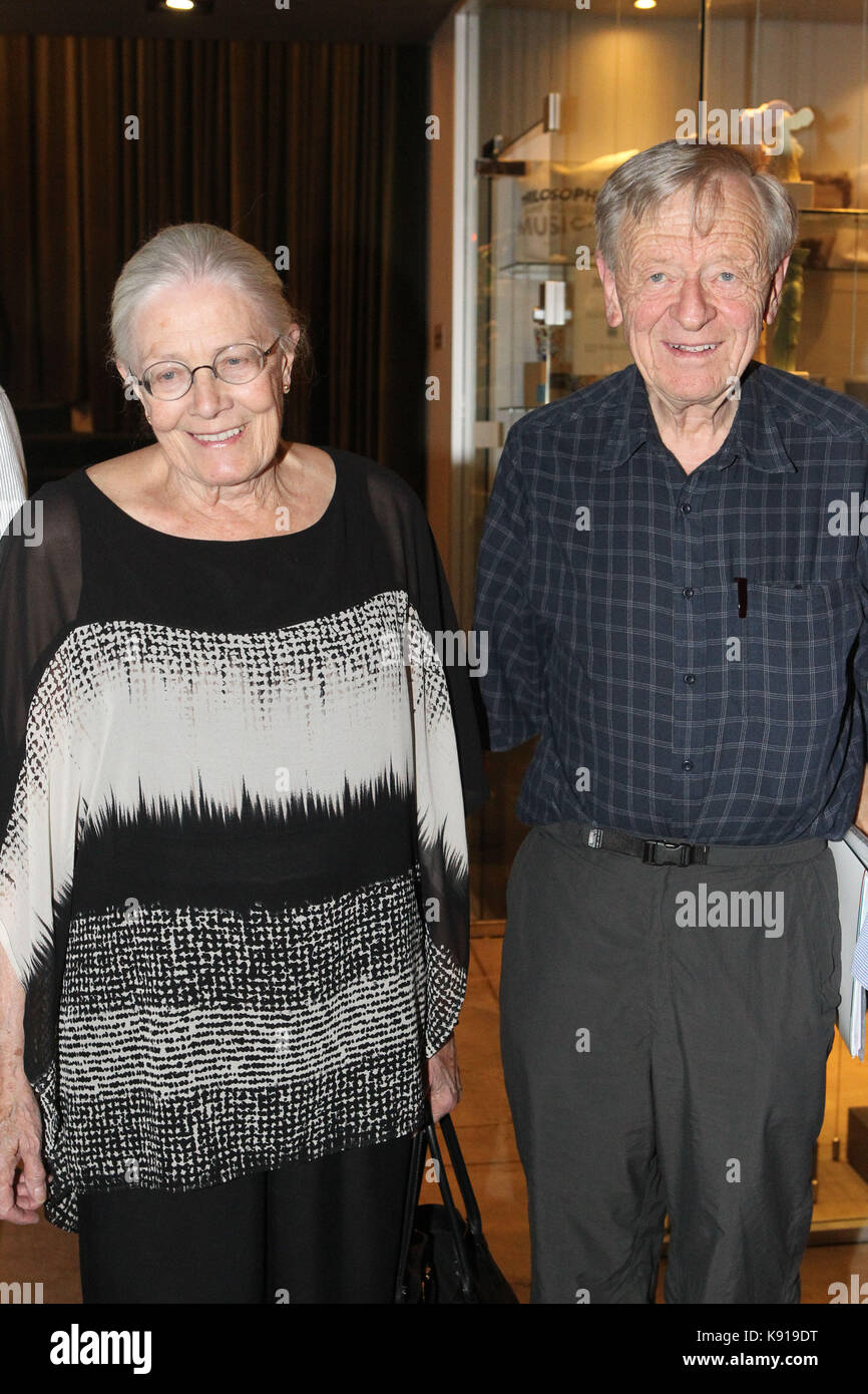 Athens, Greece. 21st Sep, 2017. Vanessa Redgrave and Lord Alfred Dubs ...