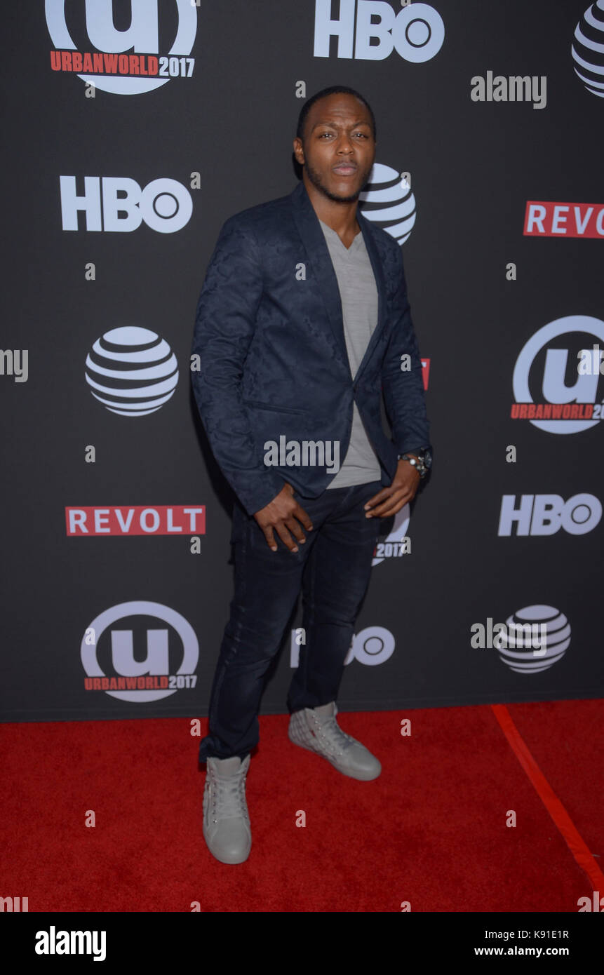 New York, NY, USA. 21st Sep, 2017. Jermel Howard attends the Urban ...