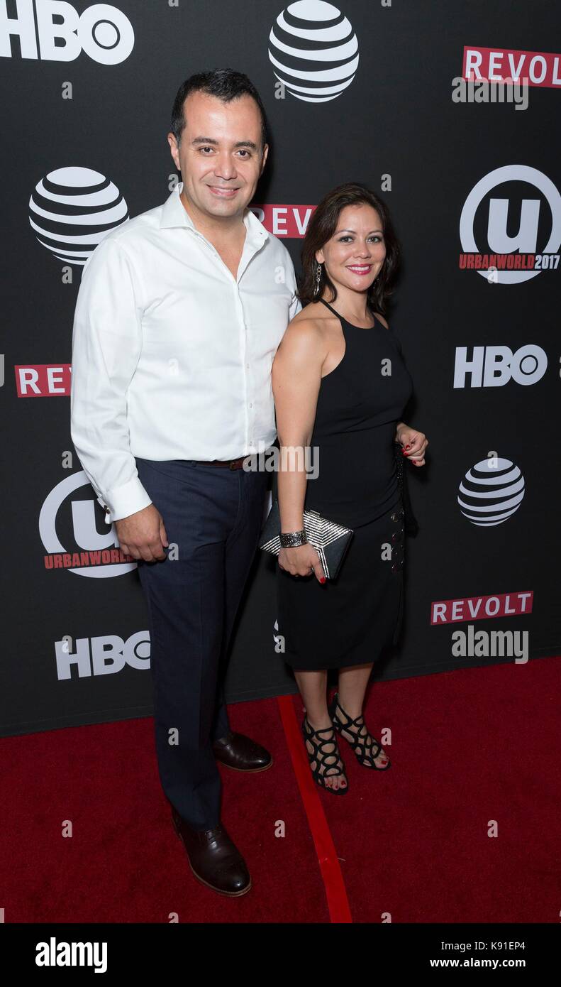 New York, NY, USA. 21st Sep, 2017. Jorge Vasquez, Cathy Torres at ...