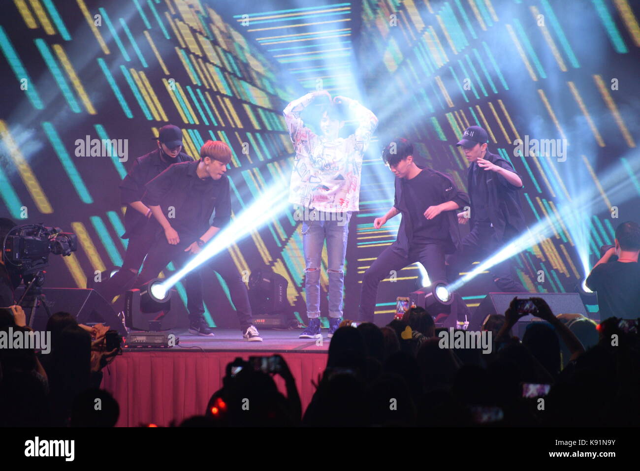 South Korea-based American singer Kim Samuel performs during "Samuel ...