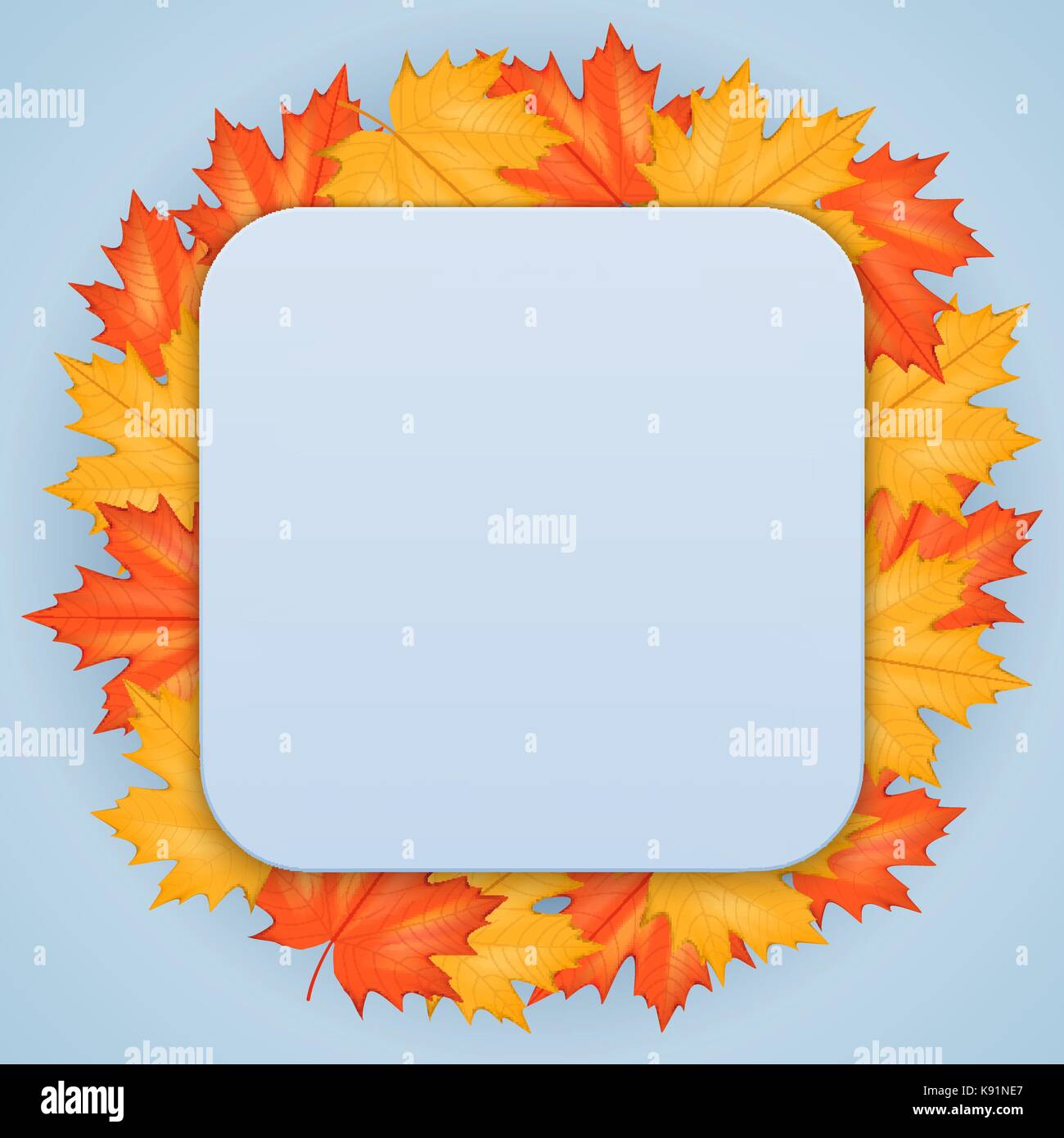 Autumn leaves natural background Stock Vector Images - Alamy