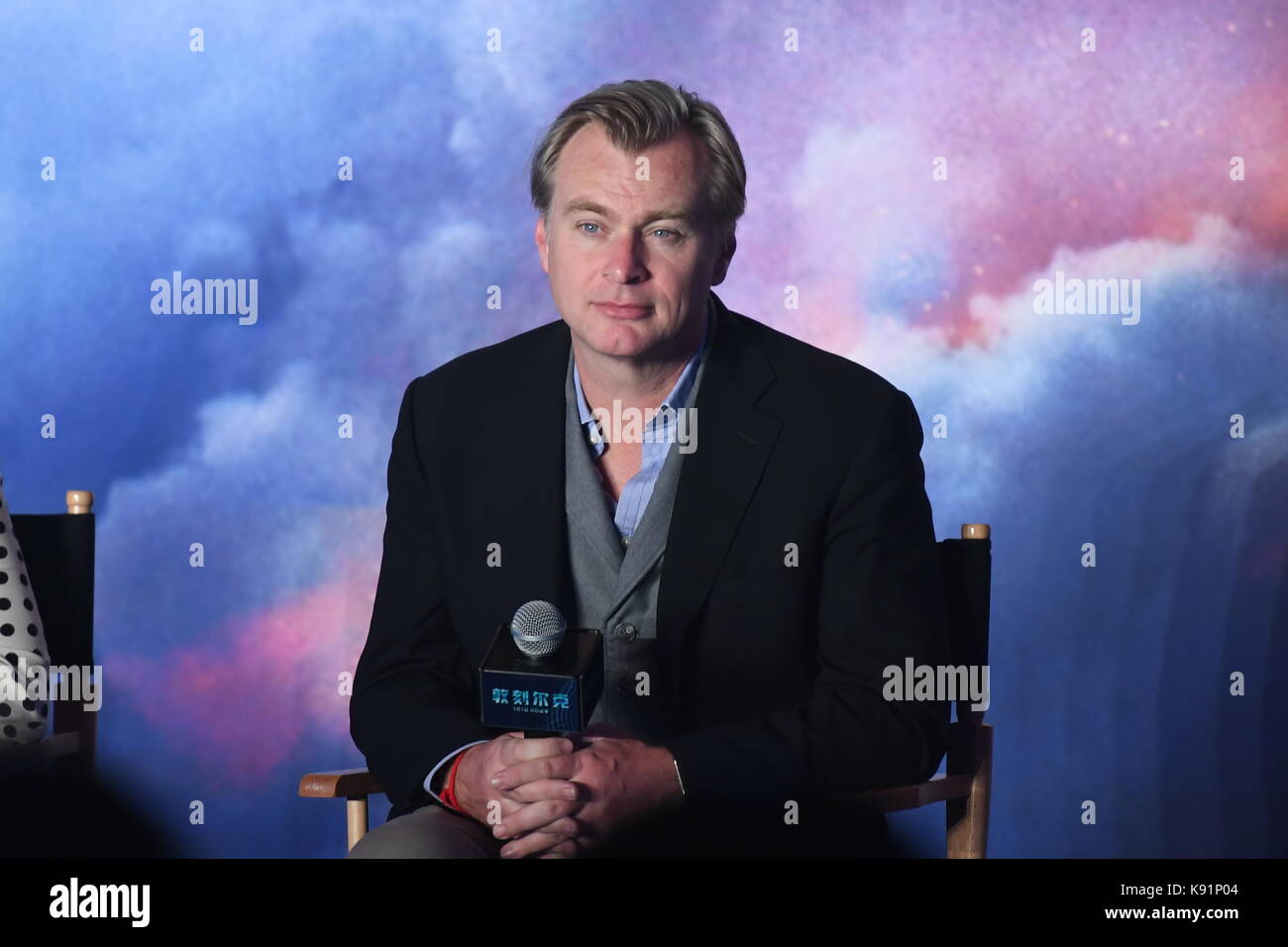 British film director Christopher Nolan attends a press conference for ...