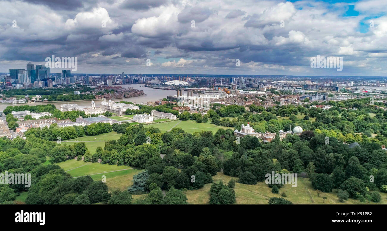 An aerial view of the royal observatory hi-res stock photography and ...