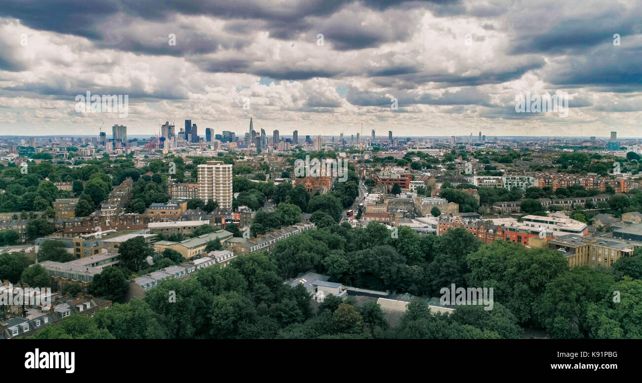 Islington london aerial hi-res stock photography and images - Alamy