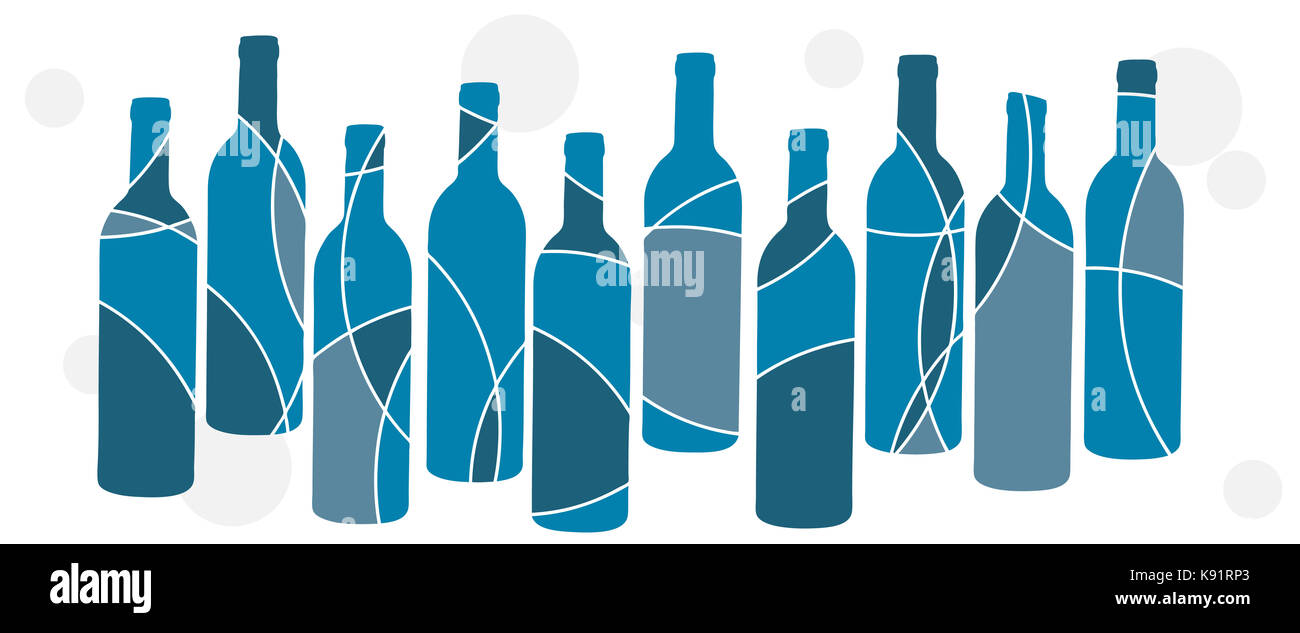 Dynamic art wine bottles hi-res stock photography and images - Alamy