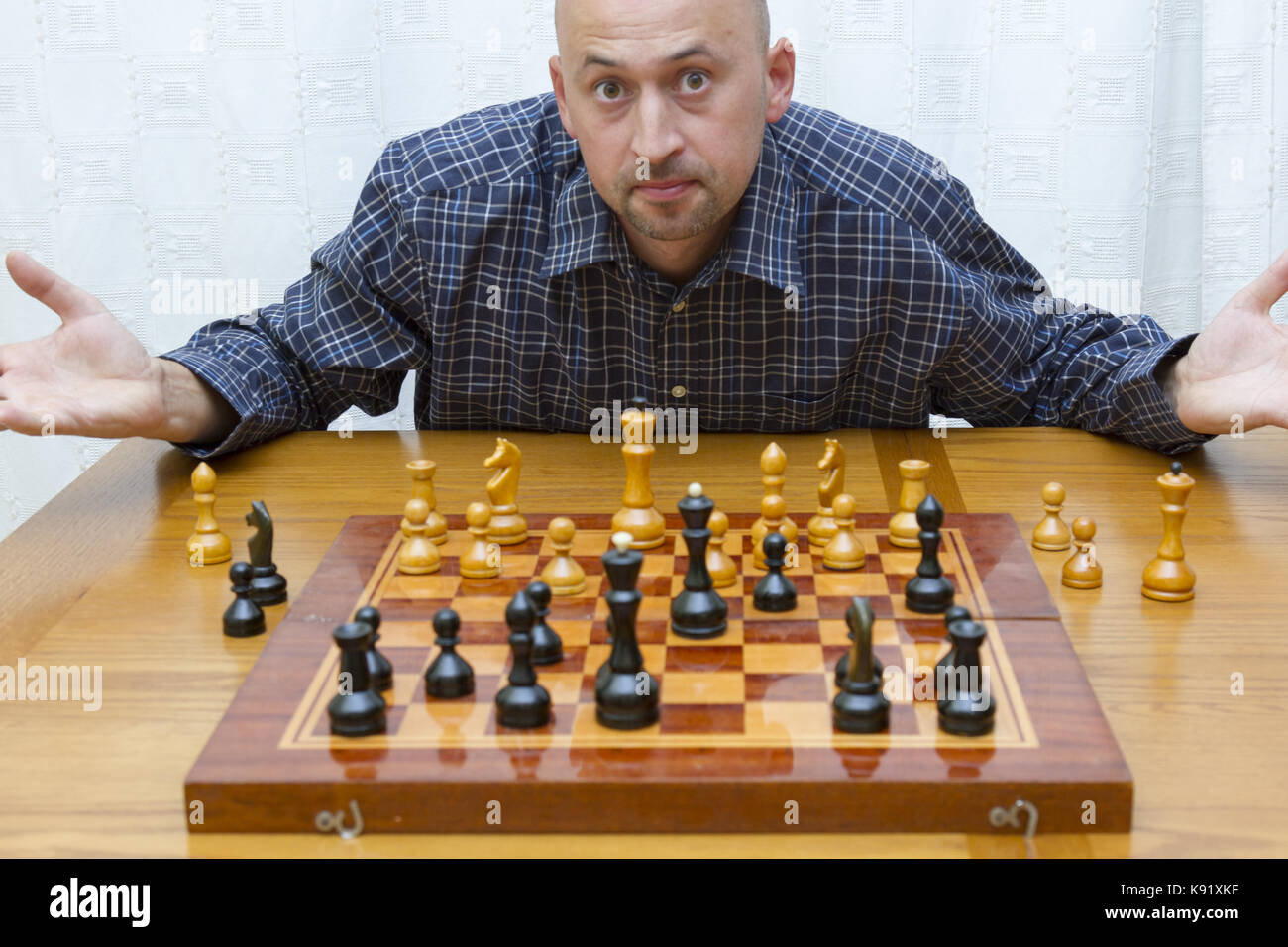 Chess Pieces In Starting Position High Resolution Stock Photography and ...