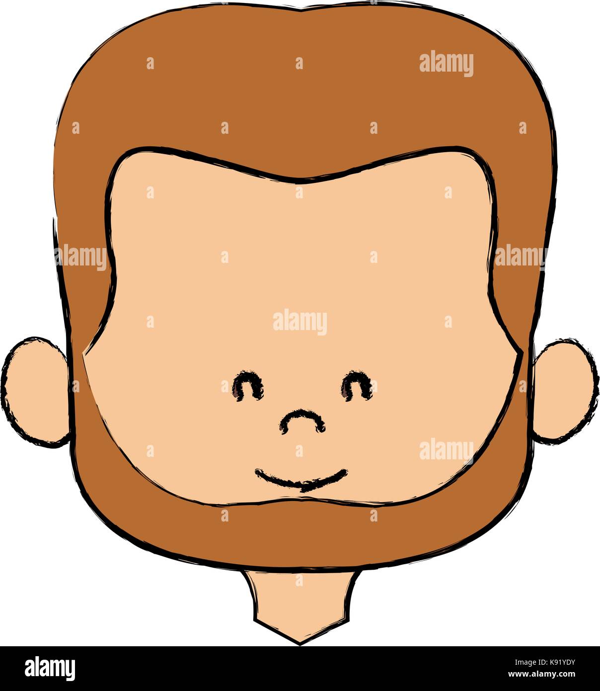 cartoon man face avatar character male cute Stock Vector Image & Art ...