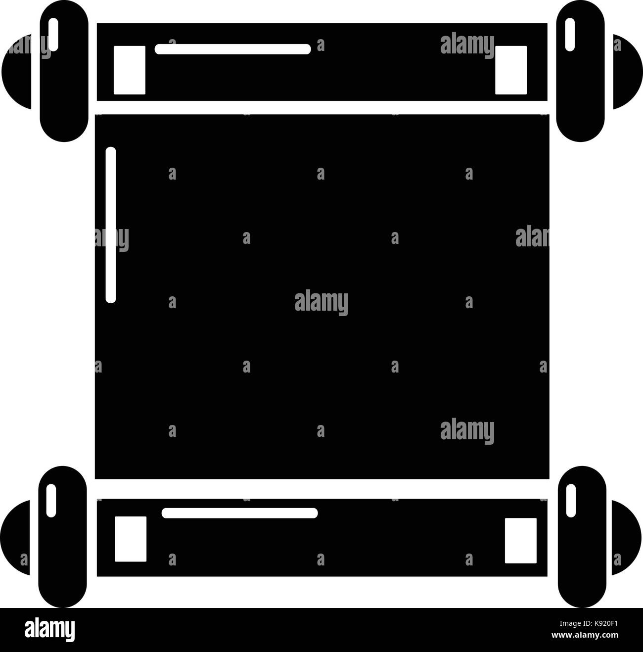 Old scroll parchment icon , simple style Stock Vector Image & Art - Alamy