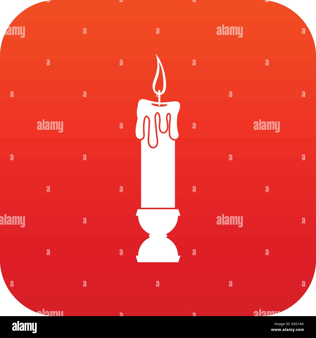 Candle icon digital red Stock Vector Image & Art - Alamy