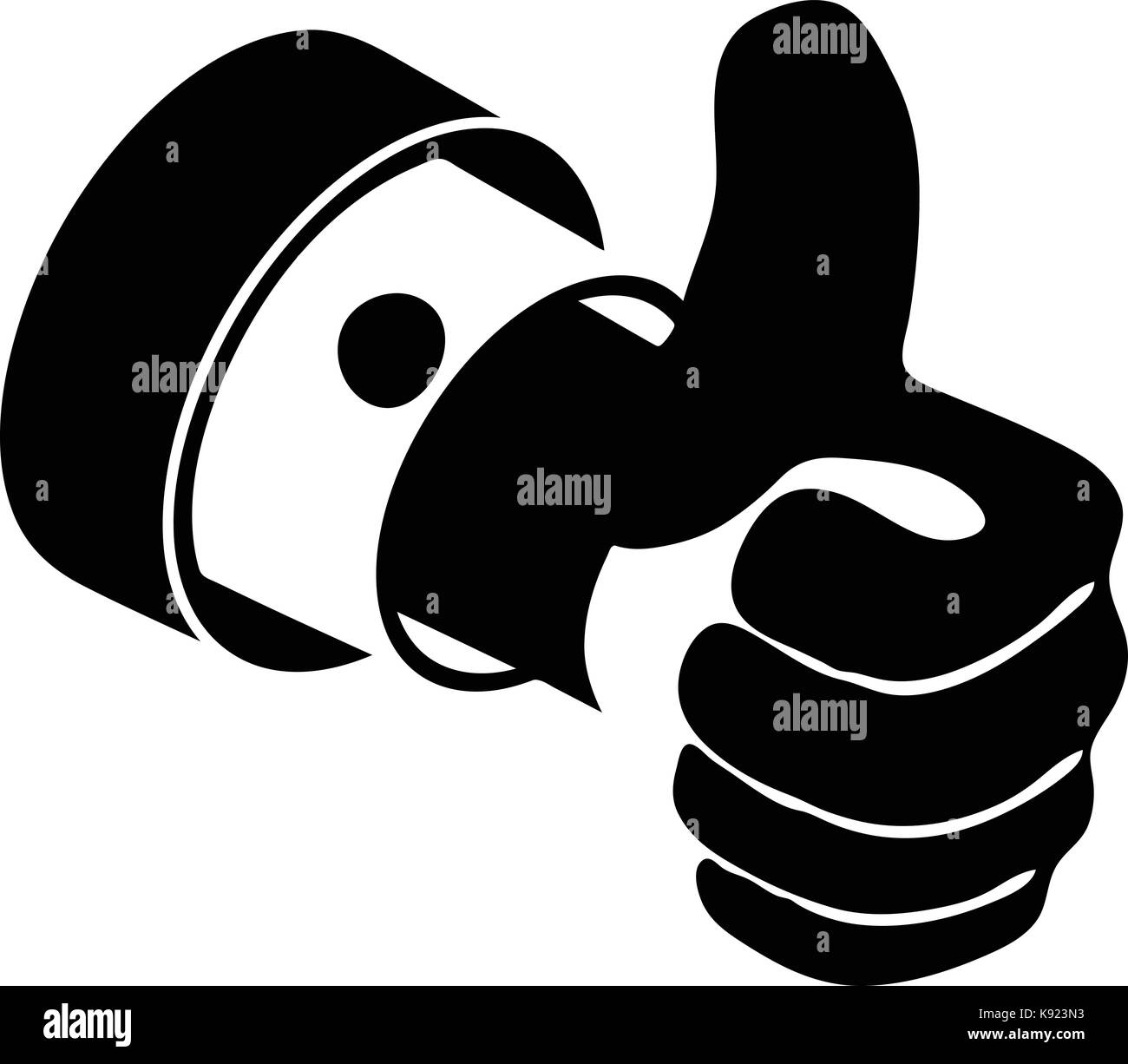 Election thumb up icon, simple style Stock Vector Image & Art - Alamy