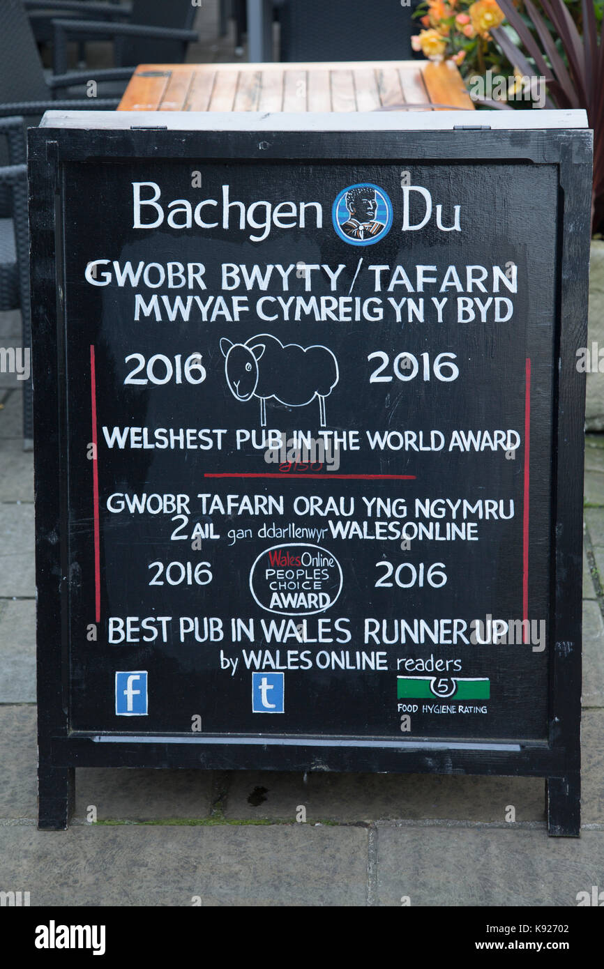 Black Boy Pub Sign; Caernarfon; Wales Stock Photo - Alamy