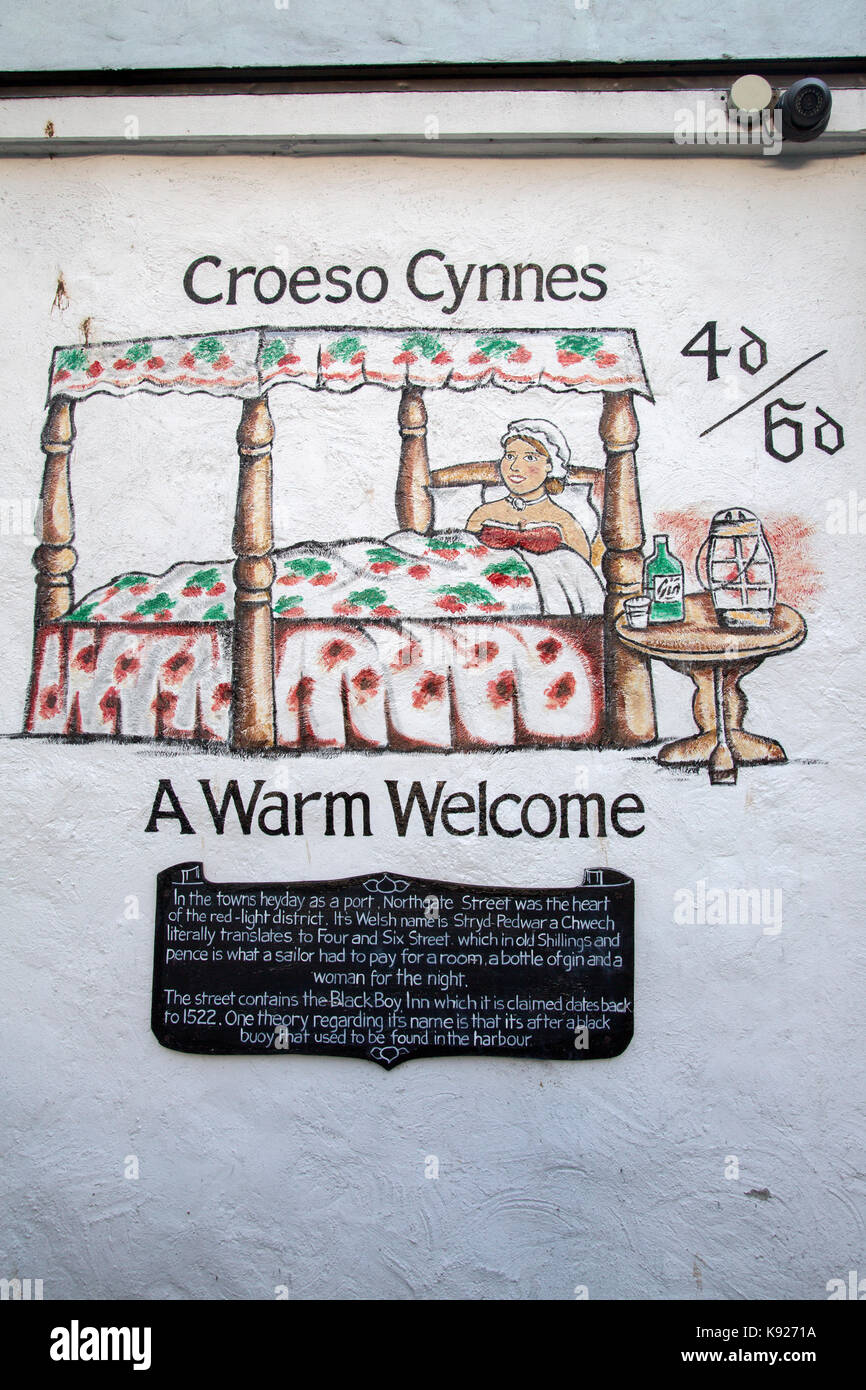 Black Boy Pub and Hotel Sign; Caernarfon; Wales Stock Photo - Alamy