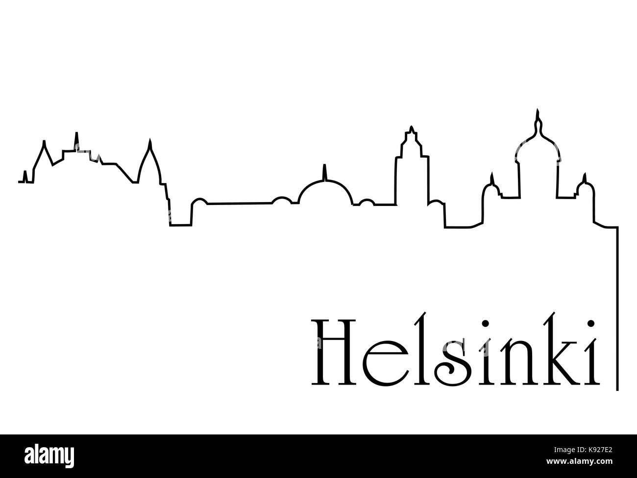 Capital city of helsinki Stock Vector Images - Alamy