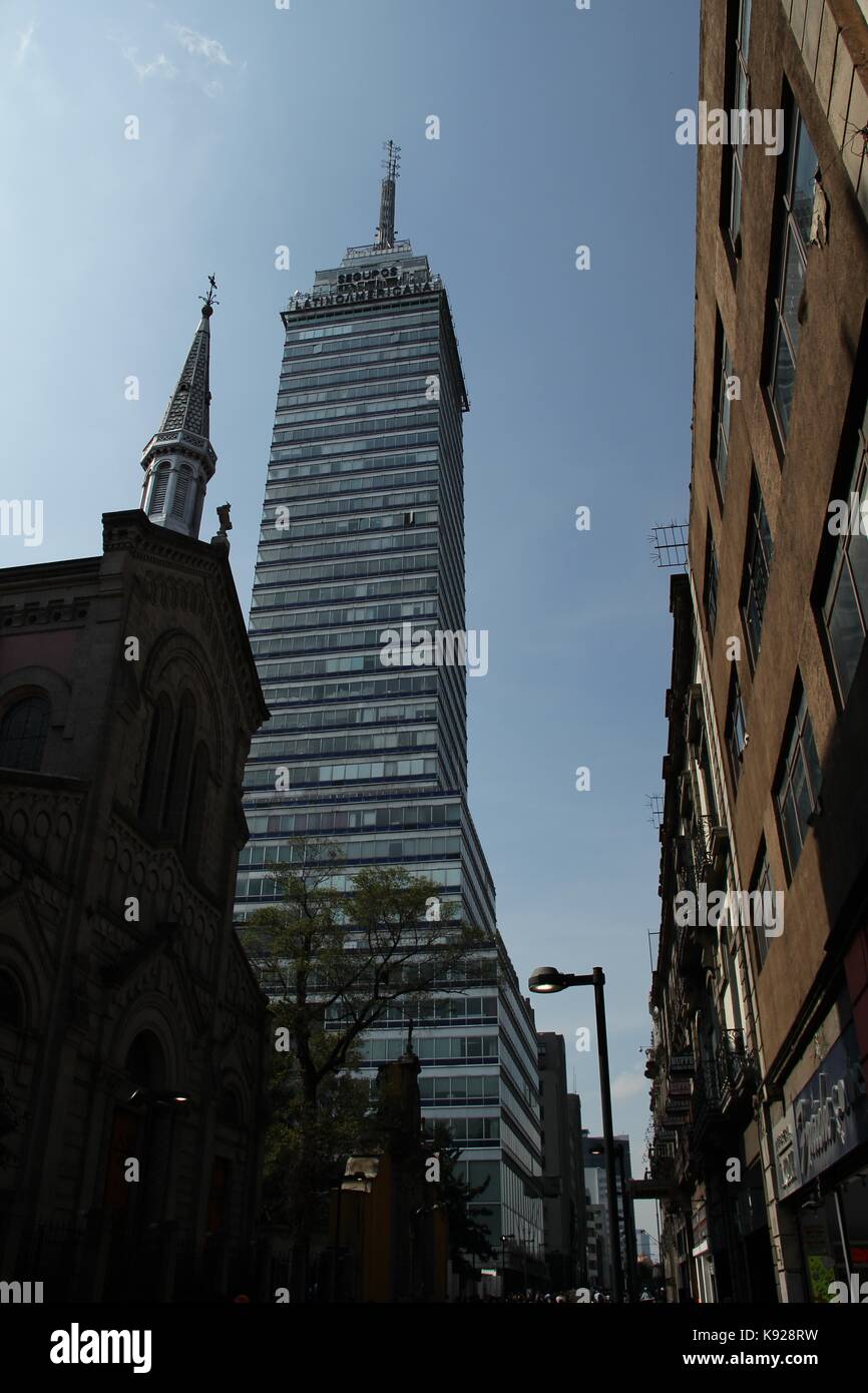 Latinoamericana Tower, Mexico city Stock Photo - Alamy
