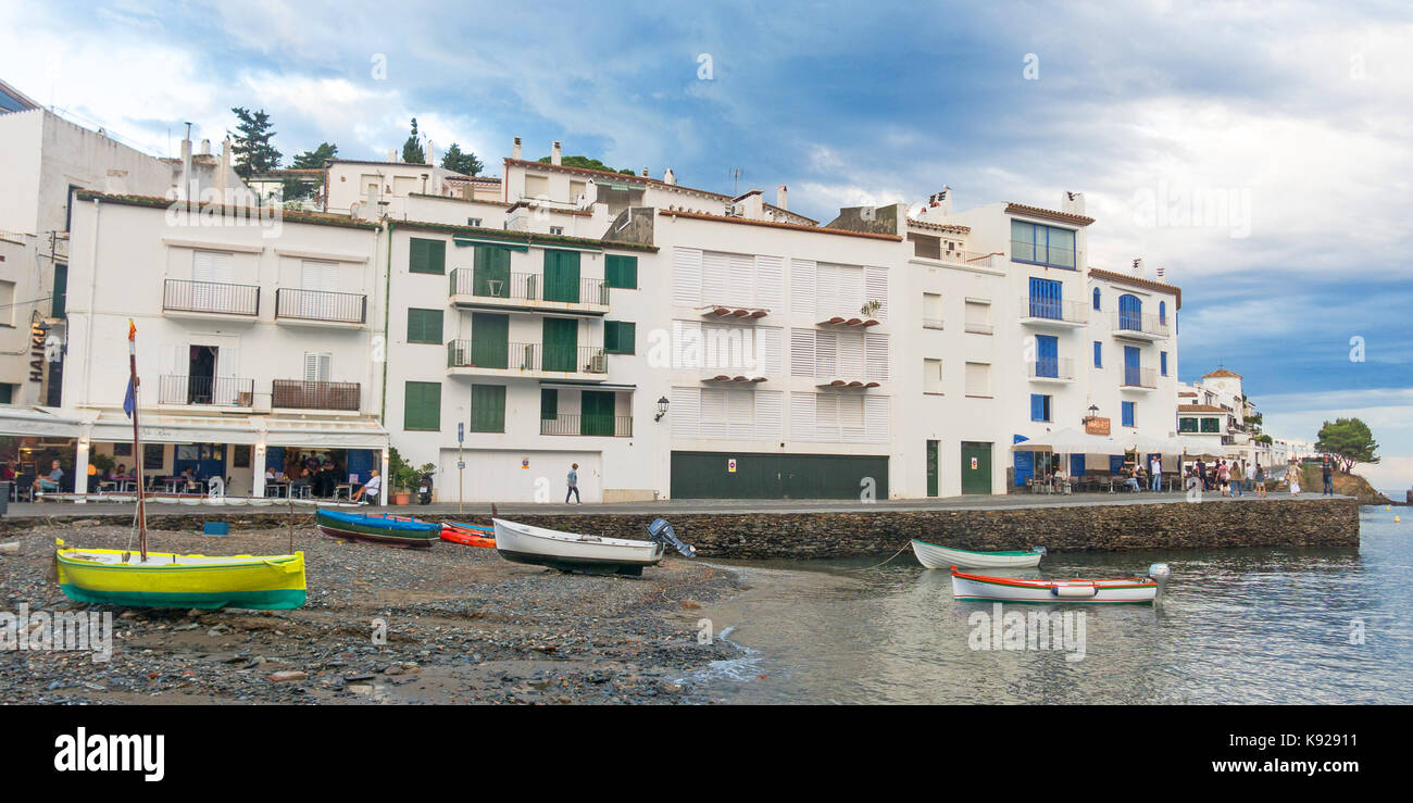 CADAQUES, SPAIN: Panoramic view of the Spanish town of Cadaques,the ...