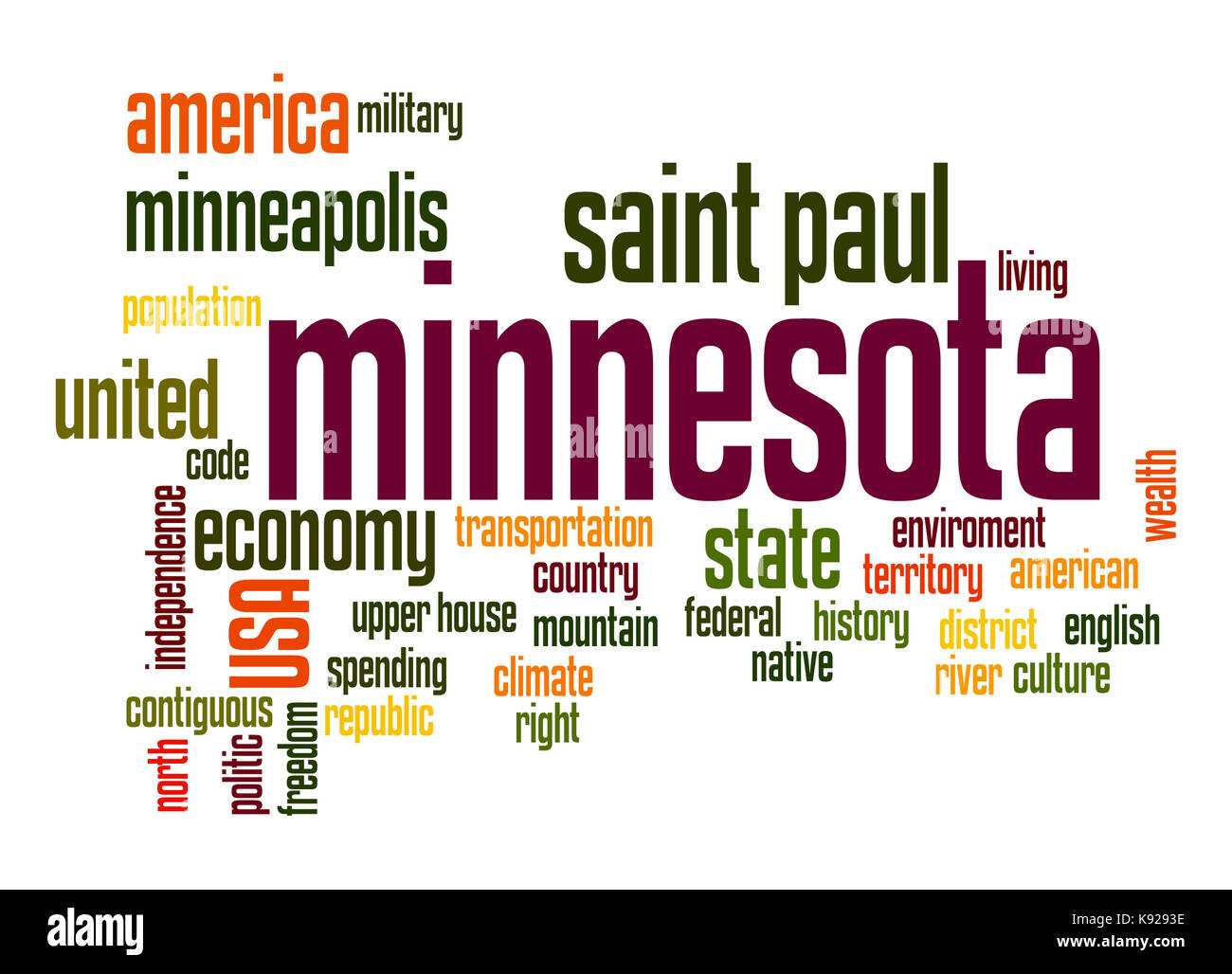 Minnesota graphic Cut Out Stock Images & Pictures - Alamy