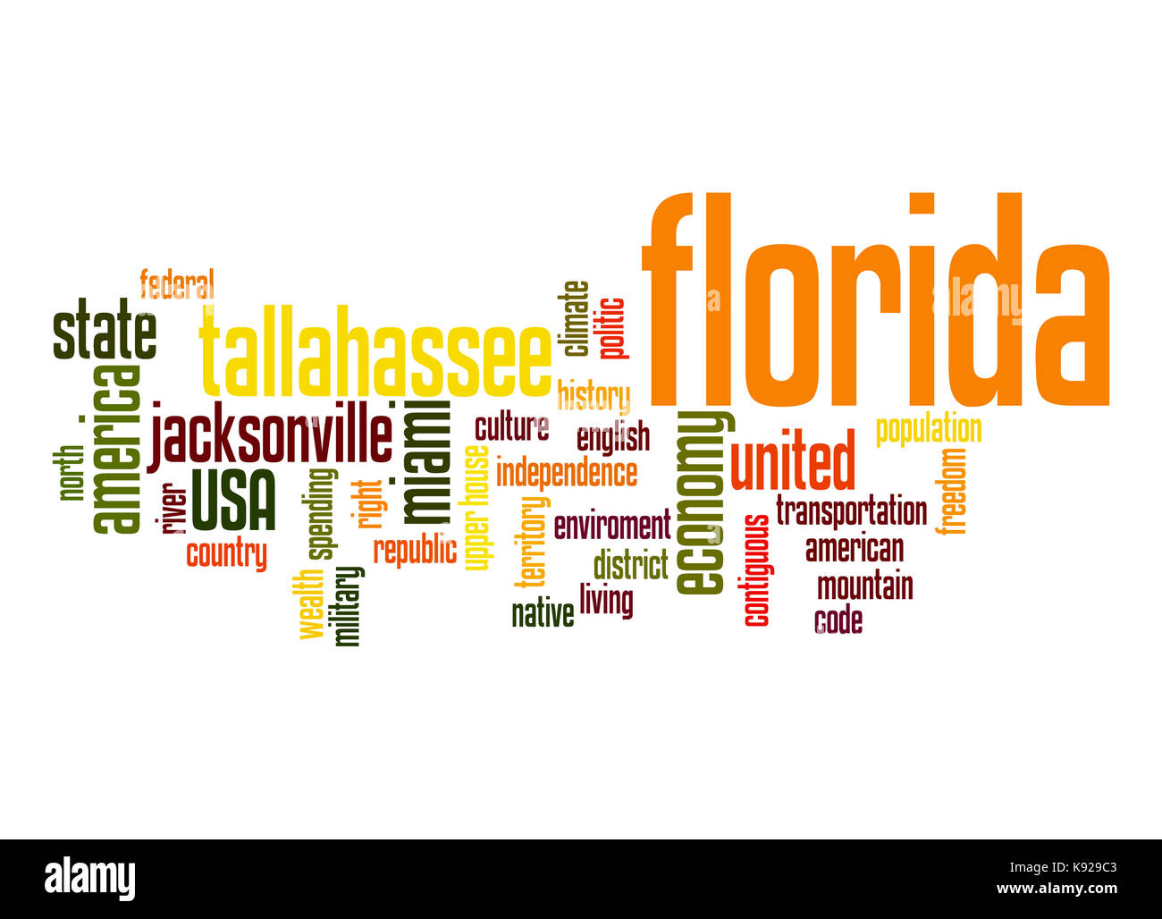 The word florida Cut Out Stock Images & Pictures - Alamy