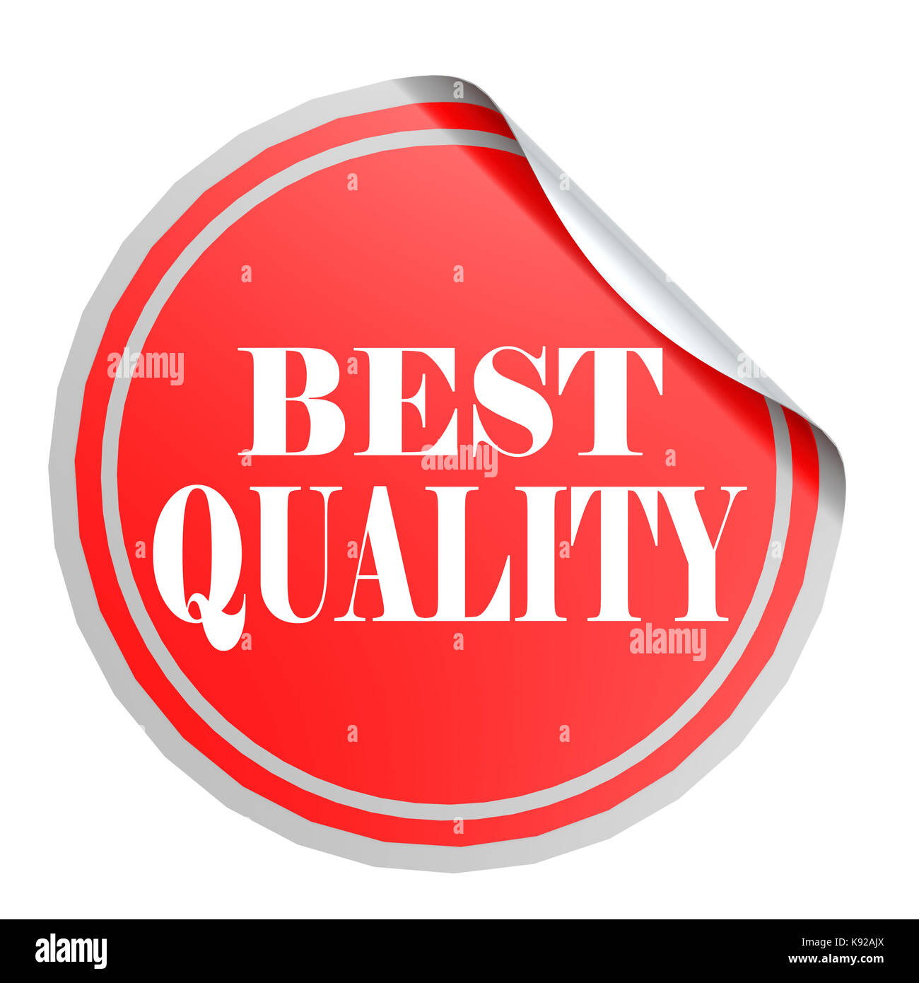 Red circle label best quality Stock Photo - Alamy