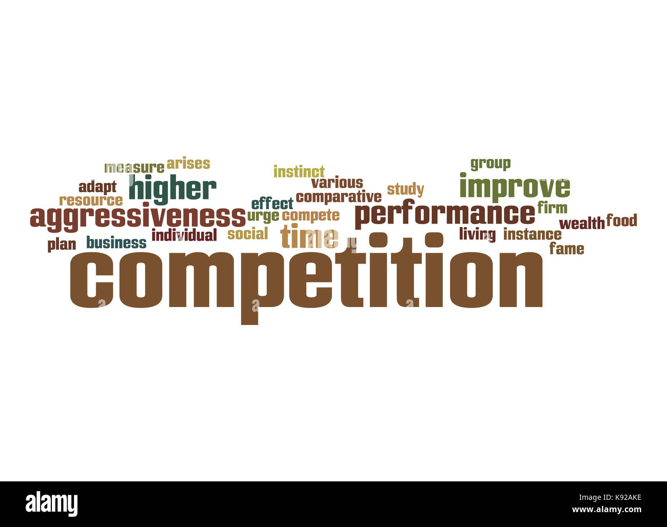 Competition word cloud Stock Photo - Alamy
