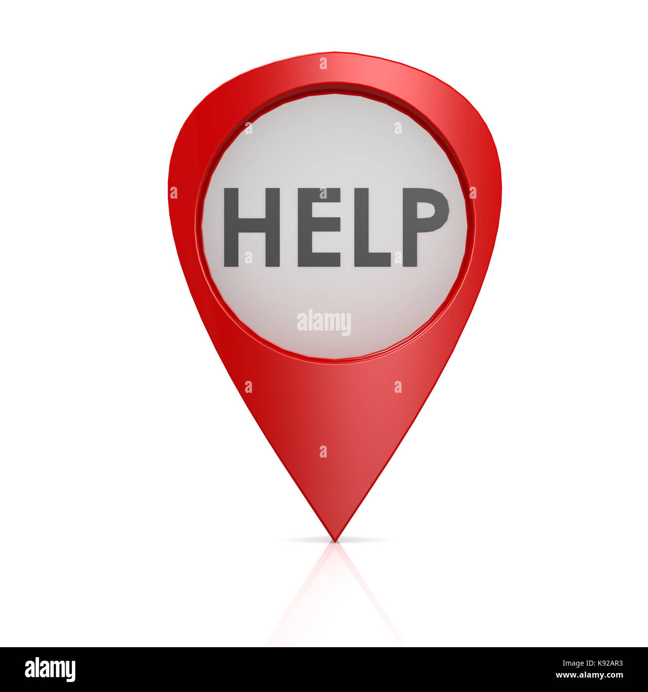 Help red pointer Stock Photo - Alamy