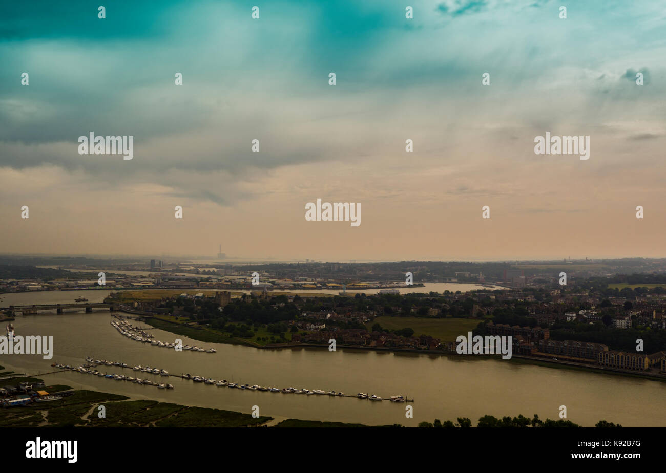 Rochester castle aerial hi-res stock photography and images - Alamy
