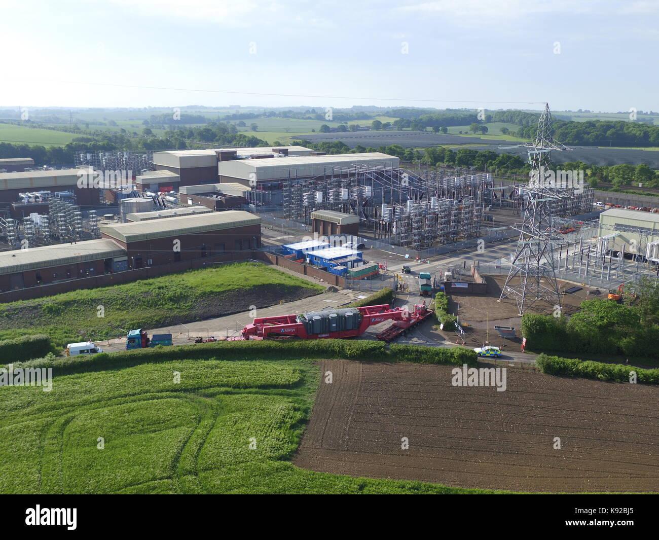Transformer Movement Dover to Sellindge- National Grid Stock Photo - Alamy