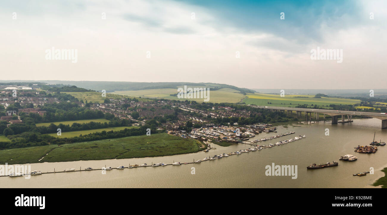 Rochester castle aerial hi-res stock photography and images - Alamy