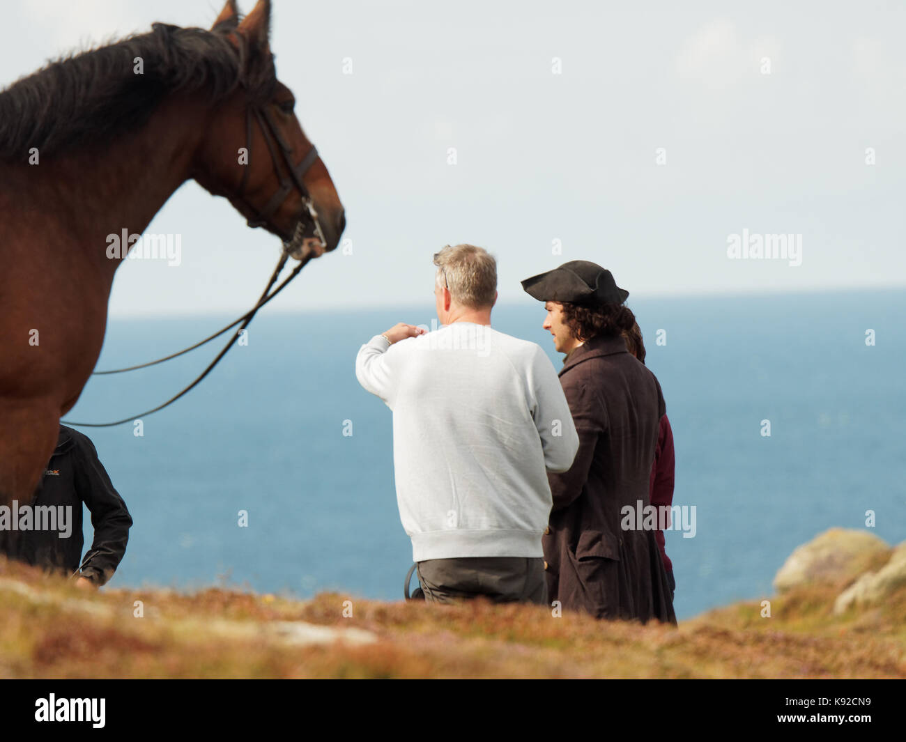 Poldark location filming for series 4 2018 Porthgwarra cove, 18th ...