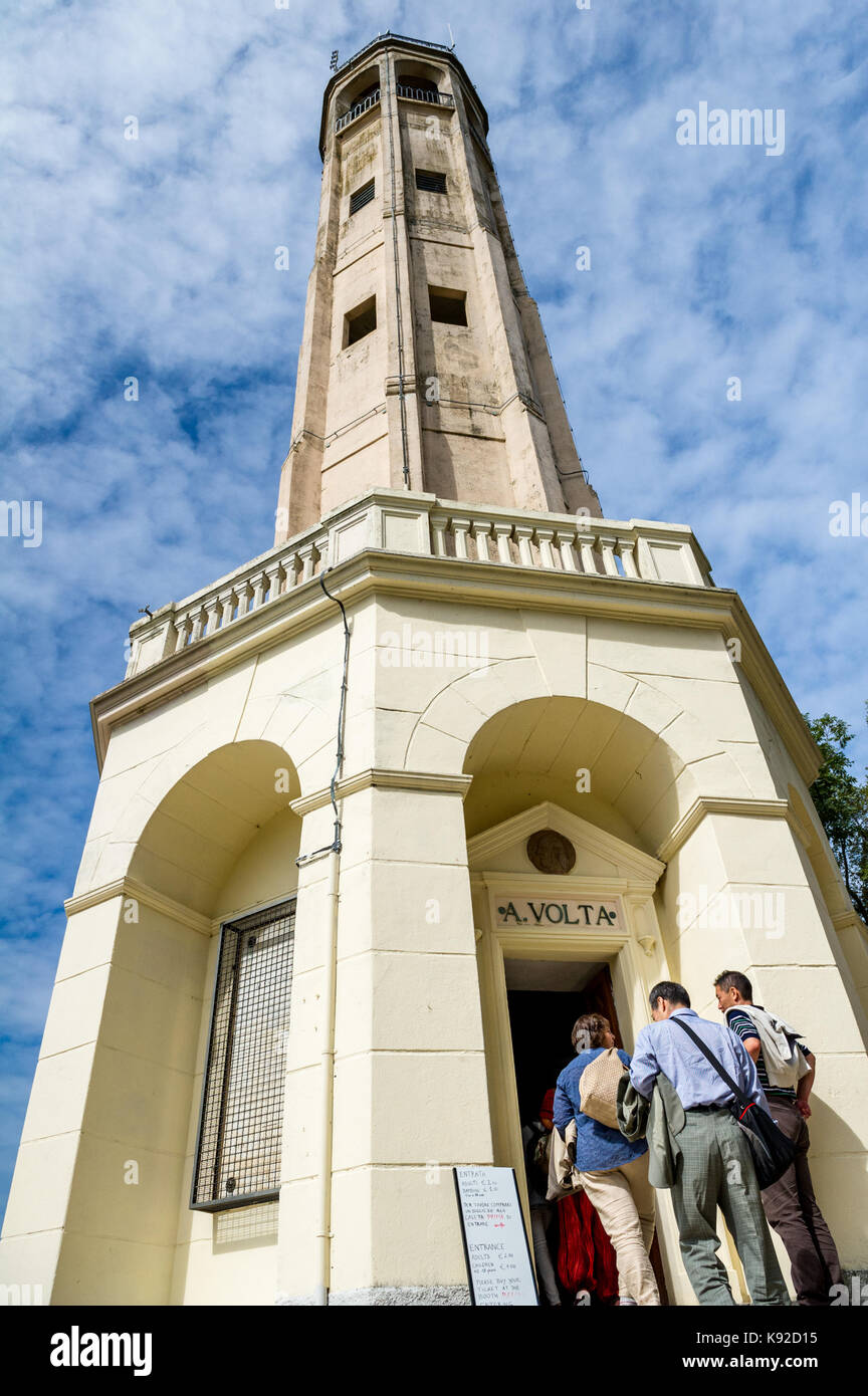 Volta Lighthouse at San Maurizoi, Com, Italy Stock Photo - Alamy