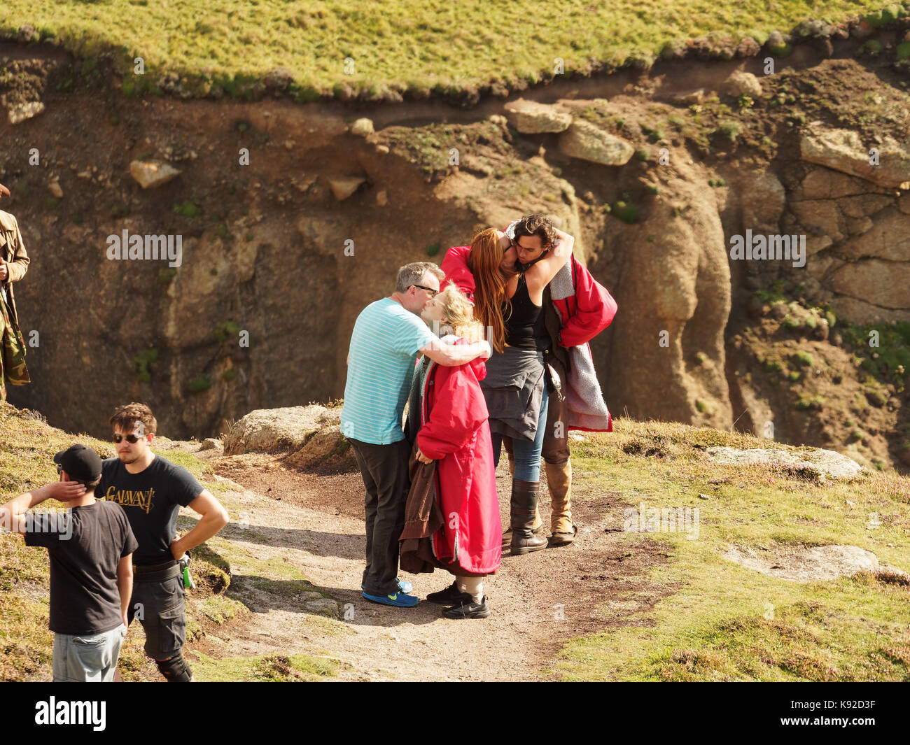Poldark location filming for series 4 2018 Porthgwarra cove, 18th ...