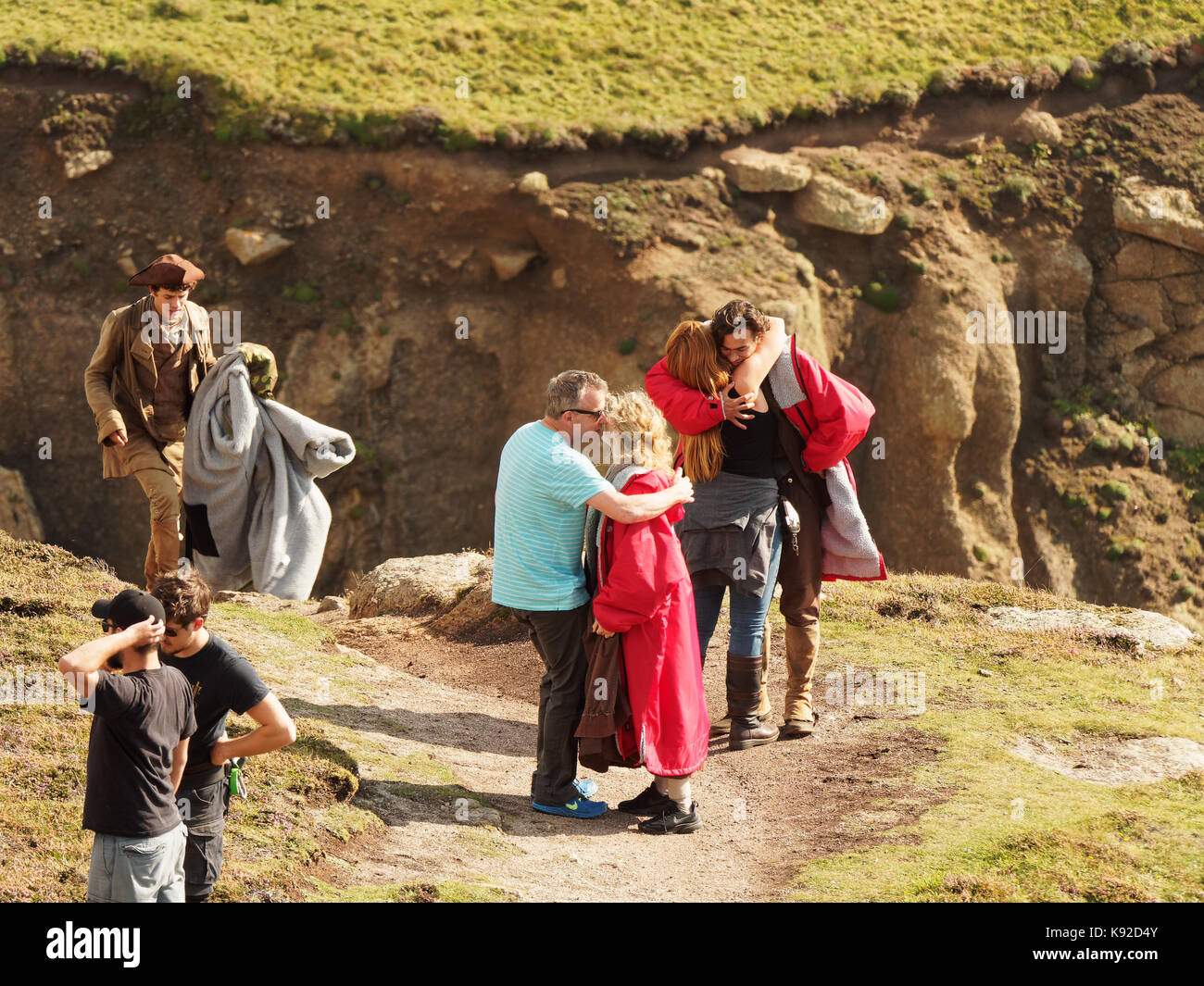 Poldark location filming for series 4 2018 Porthgwarra cove, 18th ...