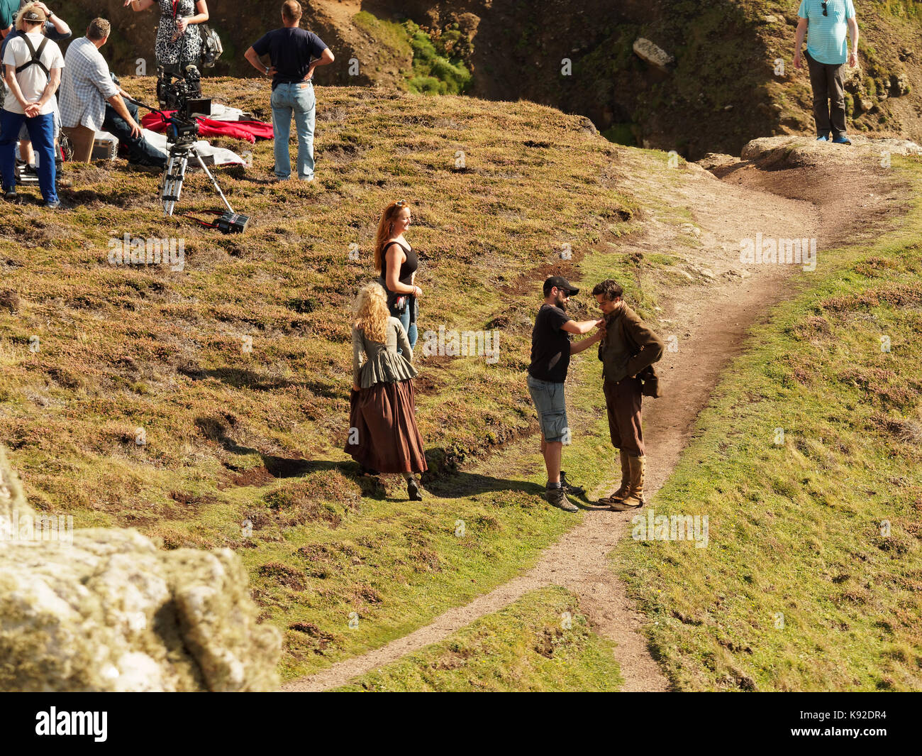 Poldark location filming for series 4 2018 Porthgwarra cove, 18th ...