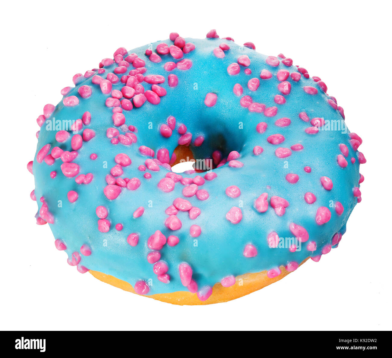 Donut with colorful sprinkles isolated on white background Stock Photo ...