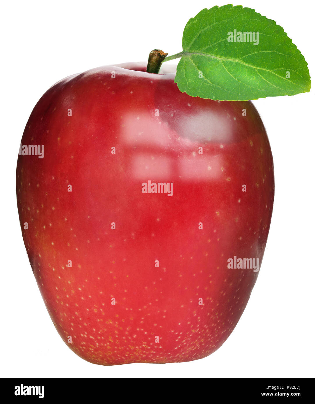 Red ripe apple isolated on hi-res stock photography and images - Alamy