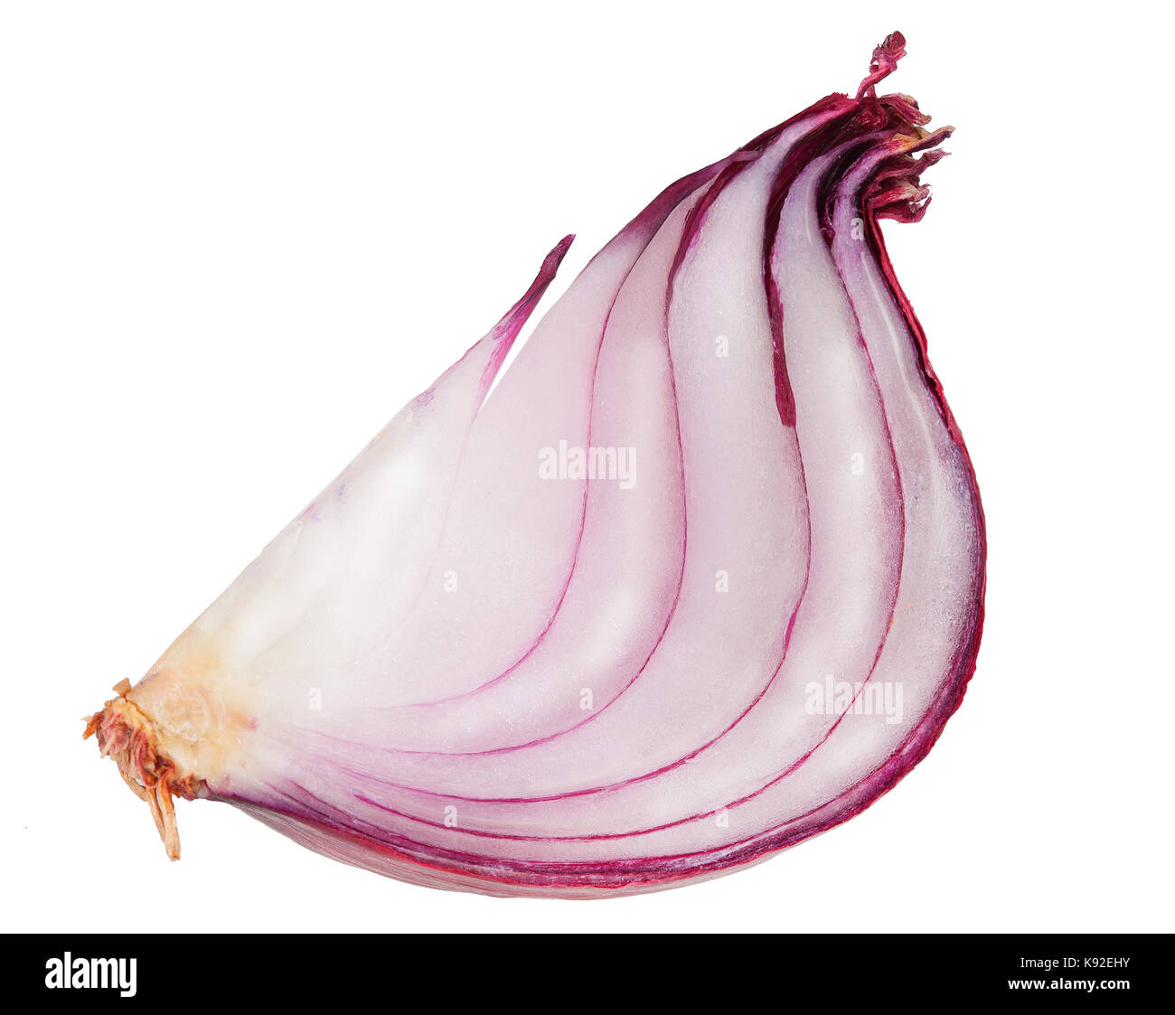 one bulb red onion isolated on white background clipping path Stock ...