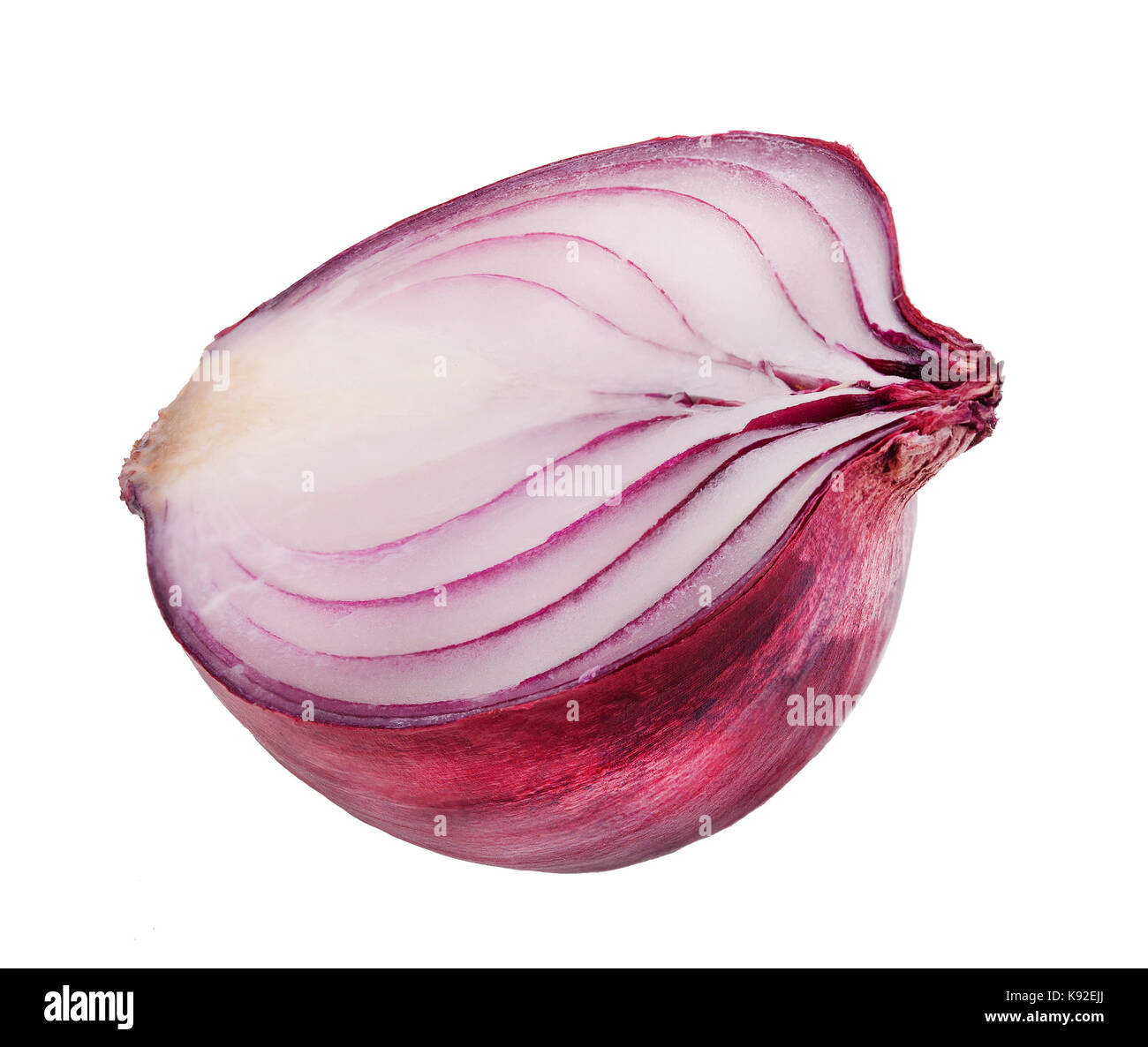 one bulb red onion isolated on white background clipping path Stock ...