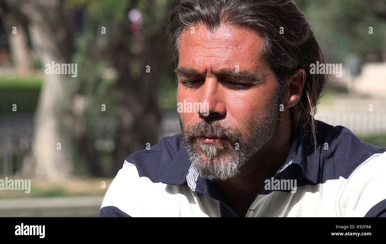 Male And Sadness Stock Photo - Alamy