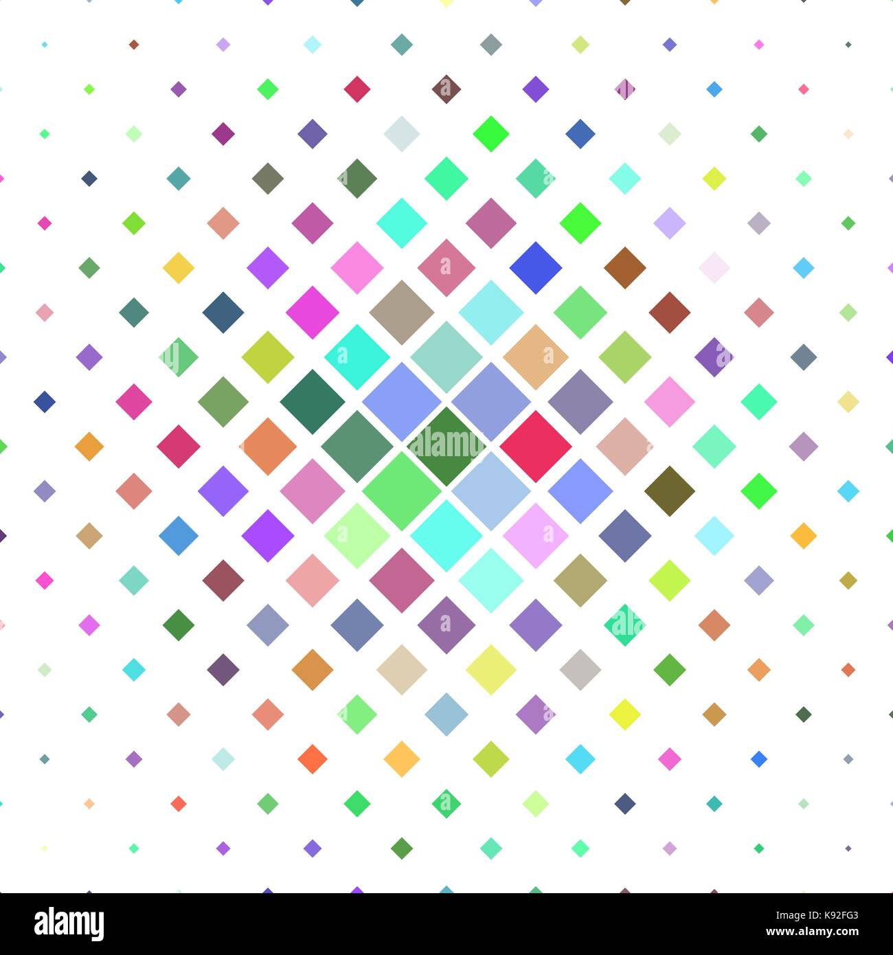 Abstract multicolored square pattern background - geometrical vector ...