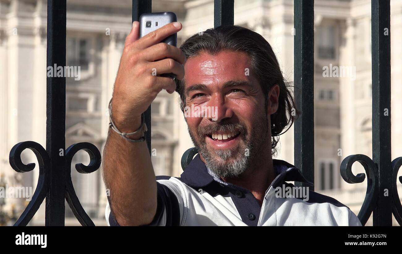Caucasian Male Selfy Stock Photo - Alamy