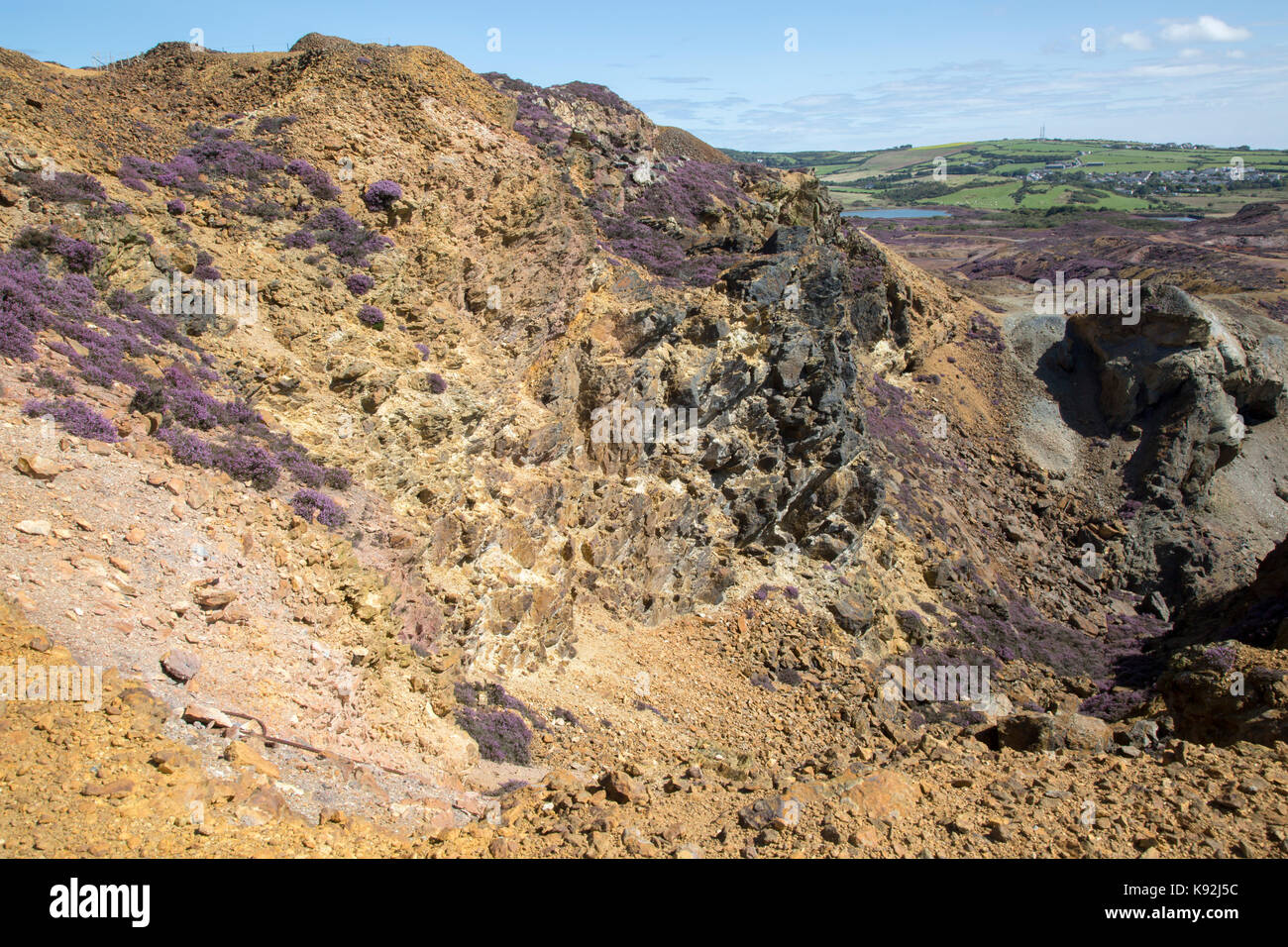 Parys Mountain Copper Mine; Amlwch; Anglesey; Wales; UK Stock Photo - Alamy