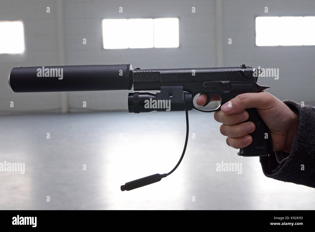 Silencer gun hi-res stock photography and images - Alamy
